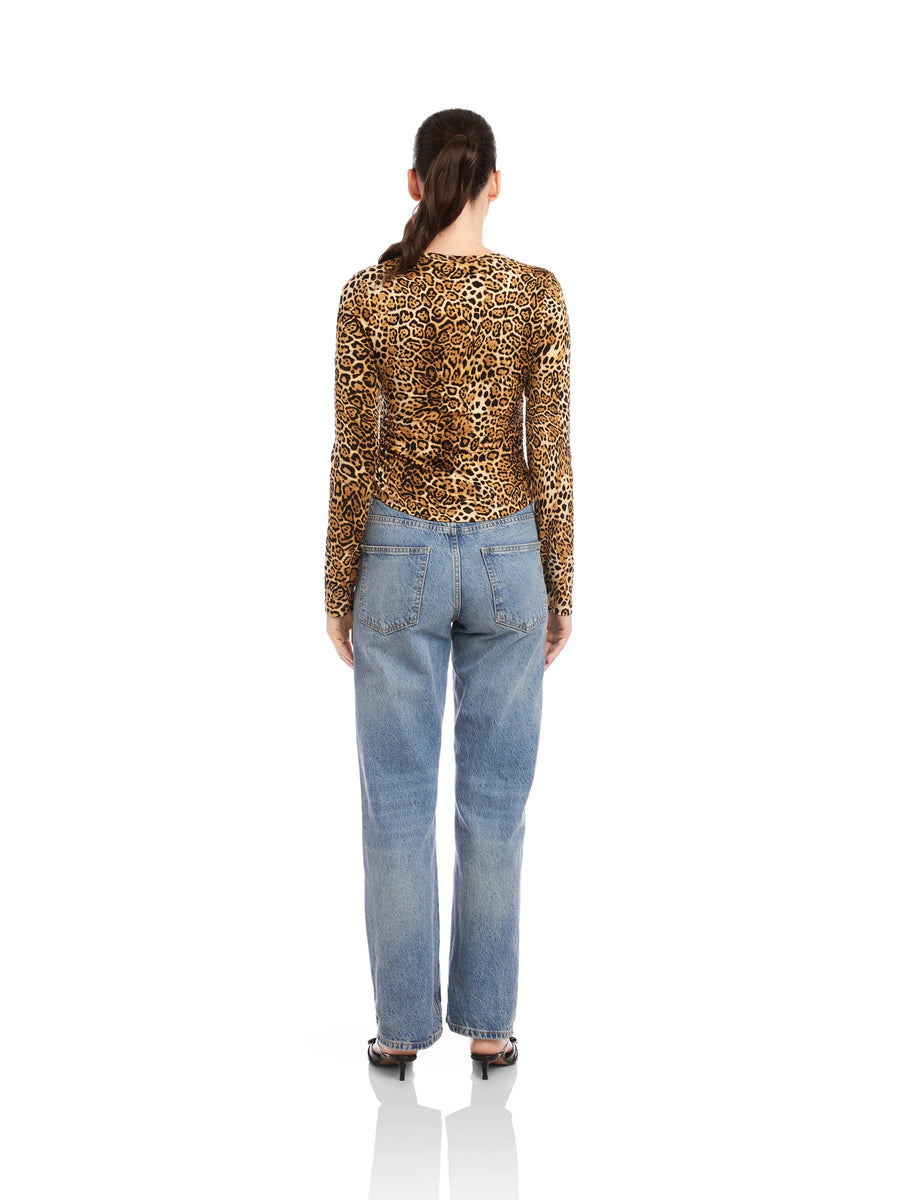 Cady Side Shirred Top - Leopard – GRAND AND MERCER