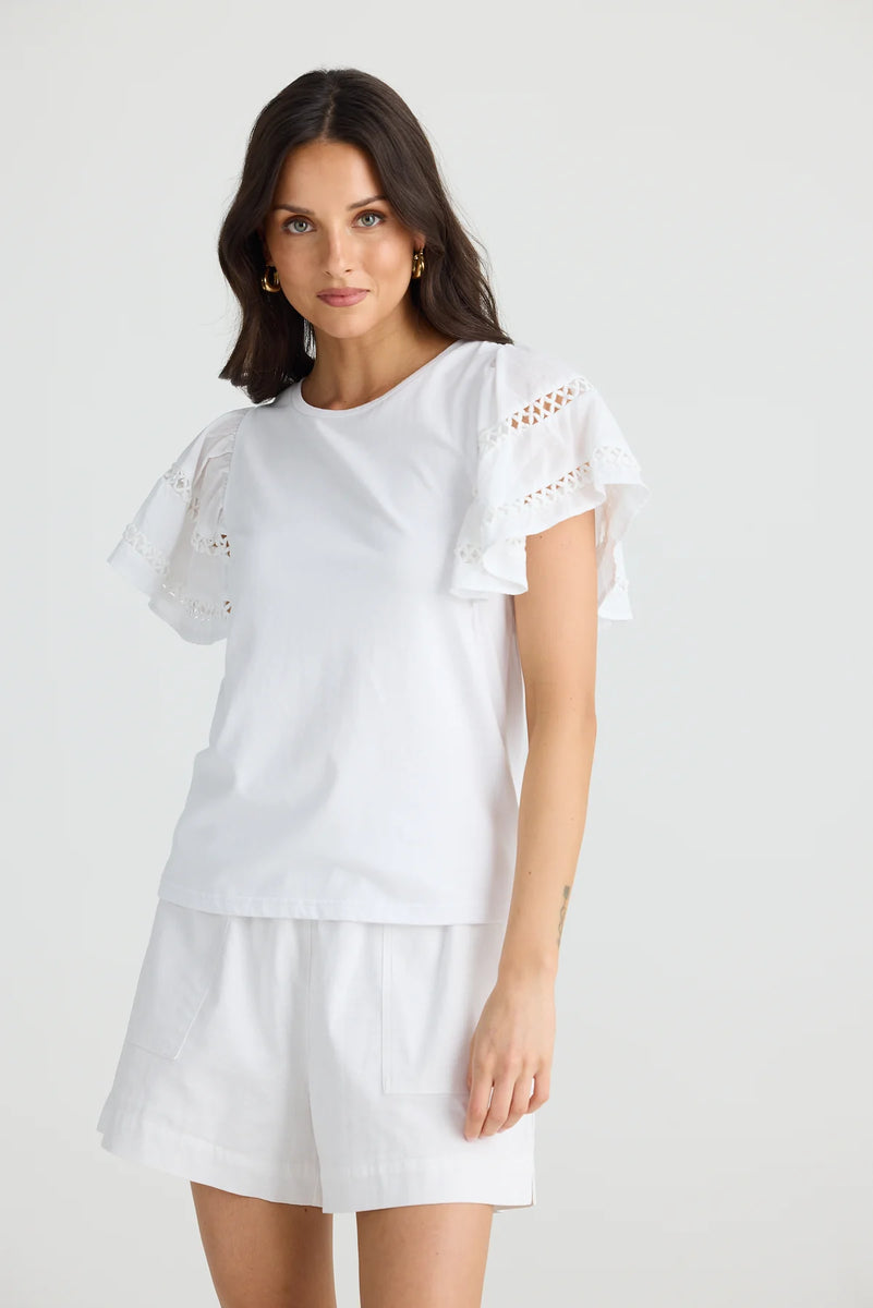 Chloe Tee - White – GRAND AND MERCER