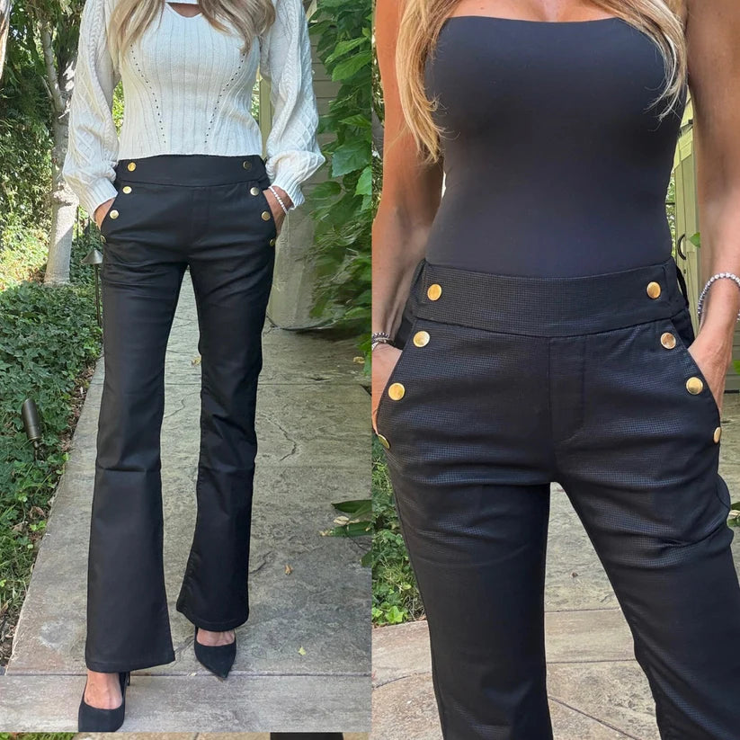 Ellen Pant - Black Check – GRAND AND MERCER